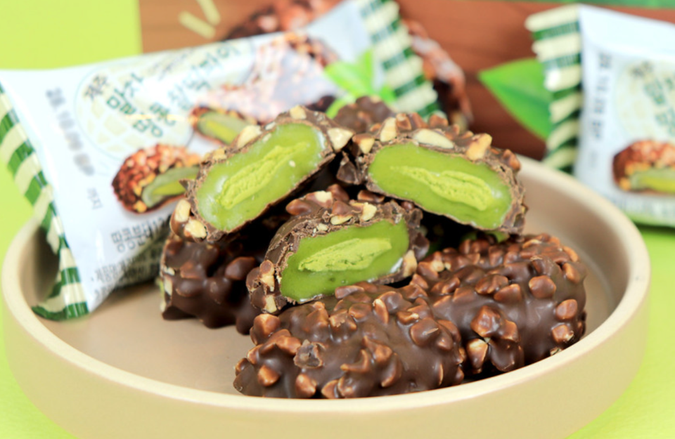 Jeju Specialty Snack Matcha Peanut Choco Chaltteok Pie 360g(10P ...