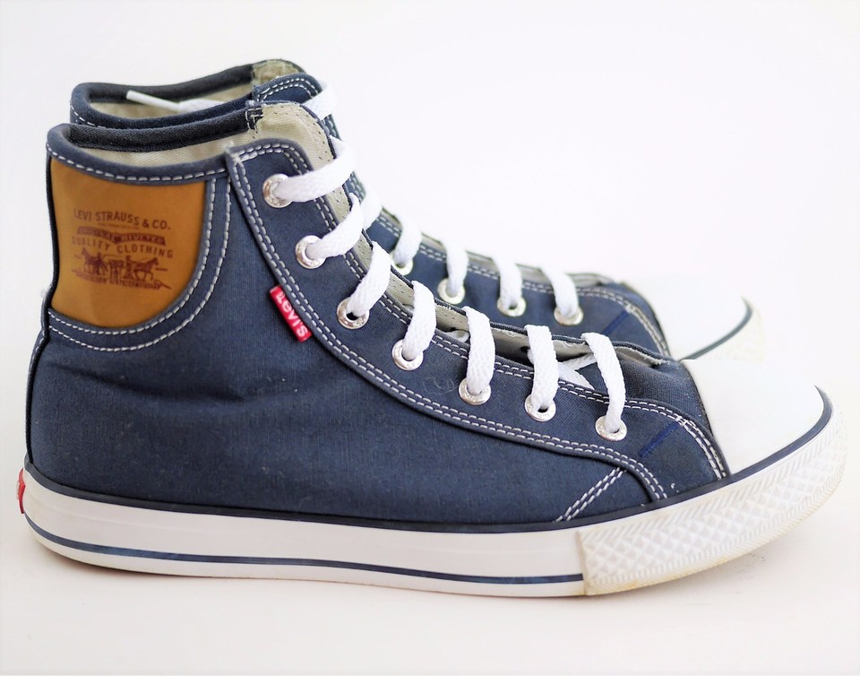 LEVI STRAUSS & CO. Men's 6.5 - Blue Jean Denim Canvas High Top Athletic ...