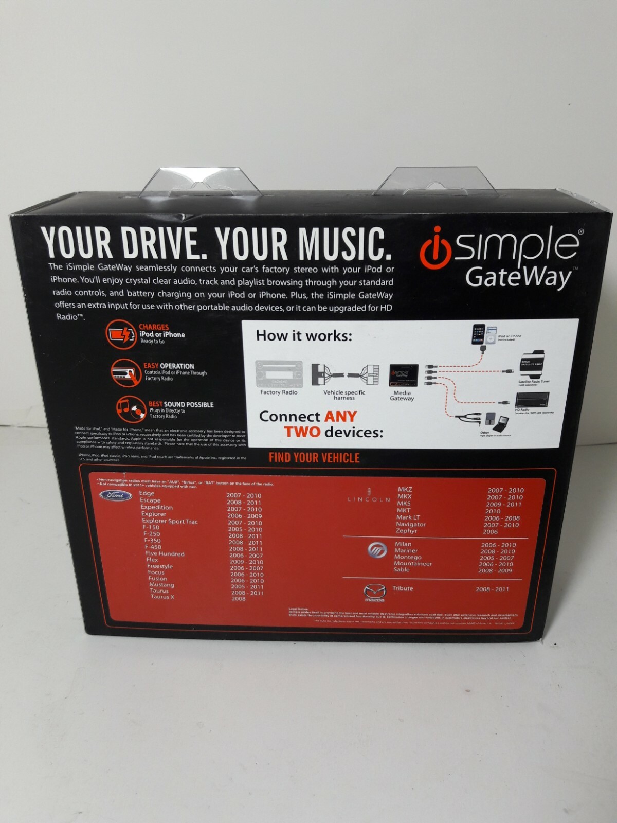 NEW Factory Radio iPod/iPhone and AUX Audio Interface iSimple GateWay ISFD571 | eBay