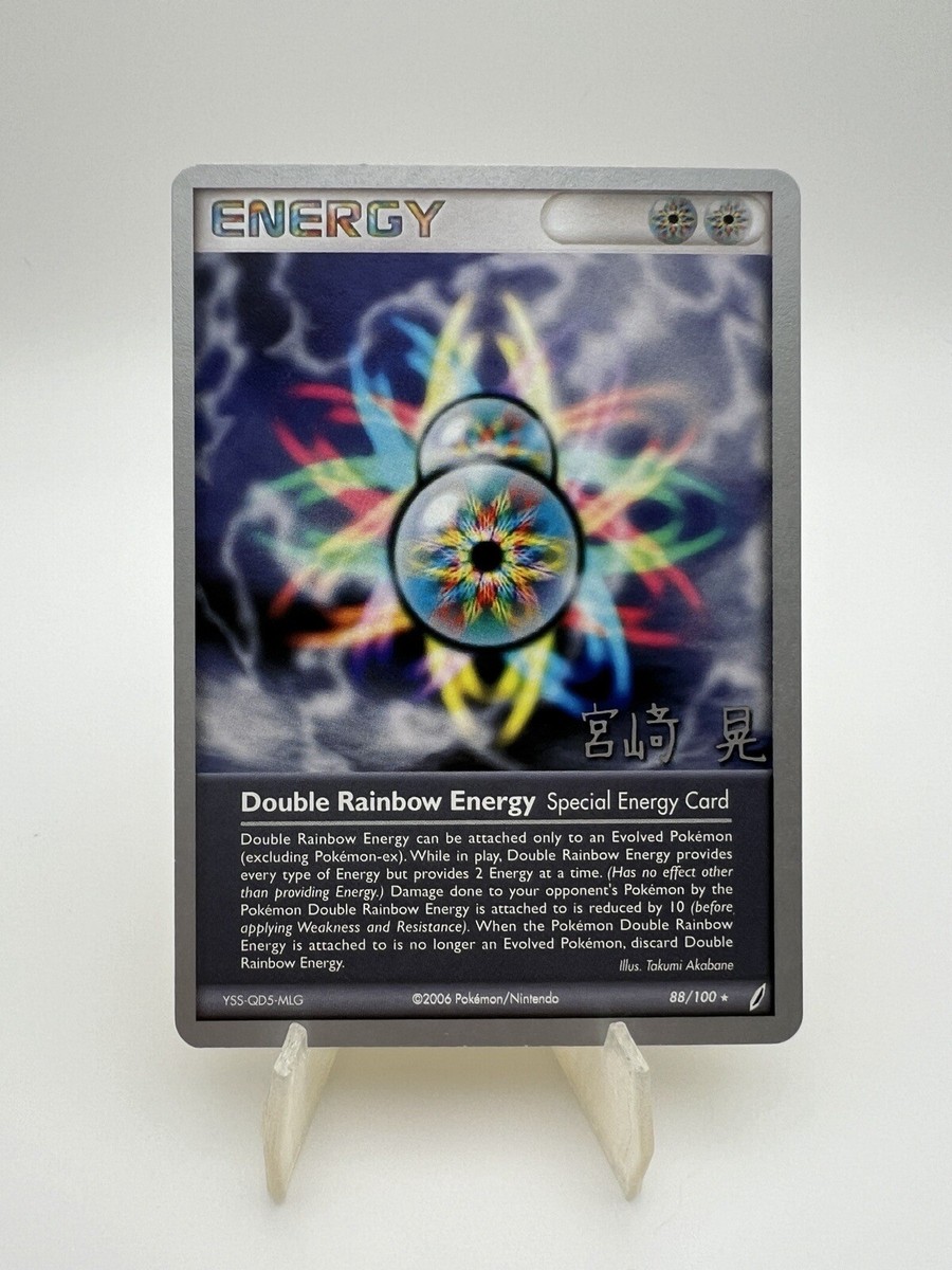 Pokémon TCG Double Rainbow Energy Ex 88/100 RARE 2007 World Pokémon TCG Double Rainbow Energy Ex 88/100 RARE 2007 World