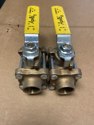 Apollo,600 WOG,1 INCH Sweat Solder Ball Valve Lot of 2 | eBay