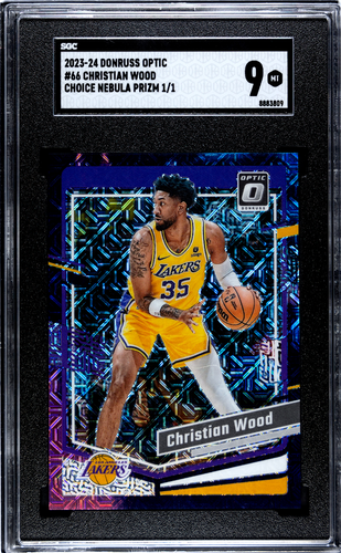 2023-24 Donruss Optic Christian Wood #66 Nebula Choice Prizm #1/1 SGC 9 ...