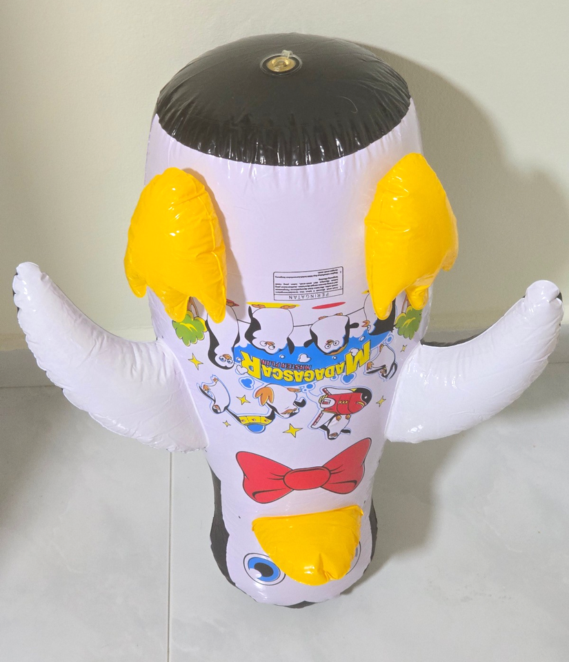 Madagascar Series Uncommon Inflatable Penguin Tumbler Doll Toy with ...