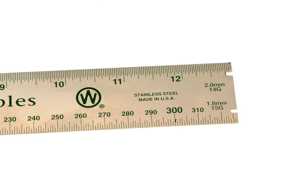 Wheelsmith Spoke Ruler Stainless Steel Millimeters/Inches 13" Made in ...
