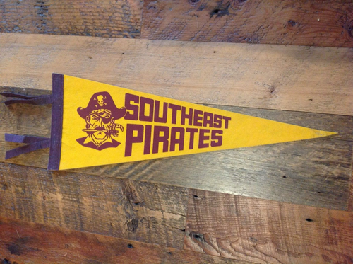 SOUTHEAST HIGH SCHOOL "PIRATES" Pennant of Ravenna, Ohio | eBay