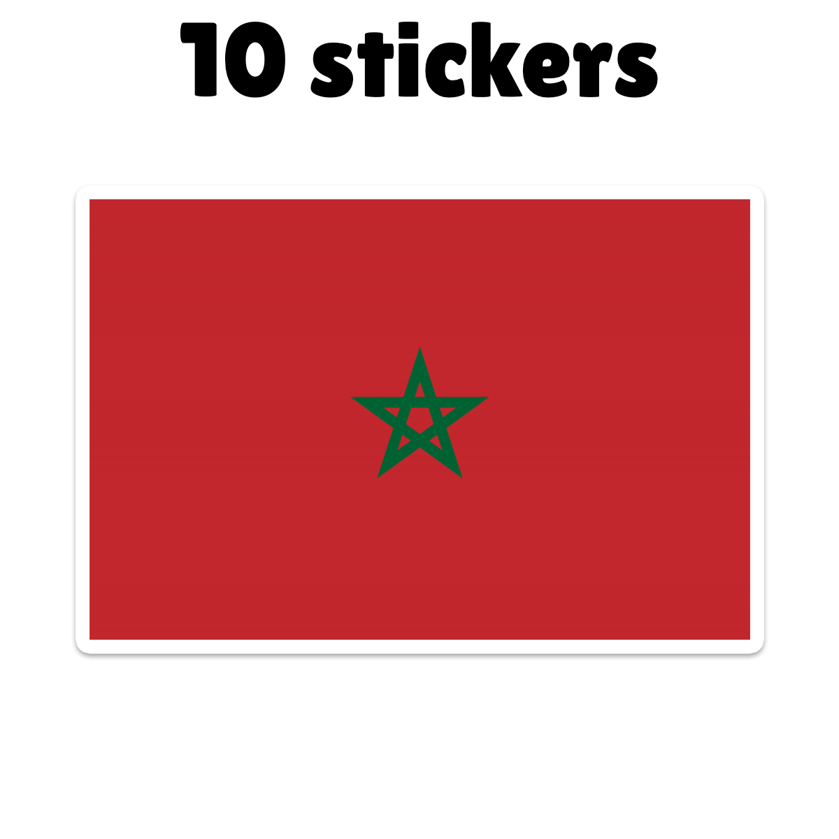 Morocco Flag Sticker Decal Vinyl Fade & Waterproof | eBay Australia
