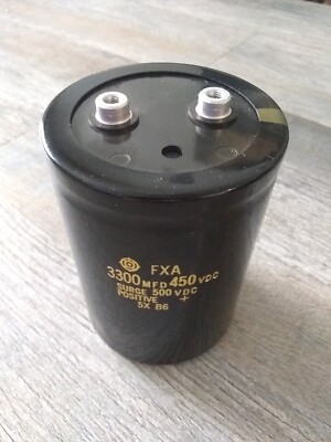 FXA Capacitor 3300MFD 450VDC Surge 500VDC | eBay