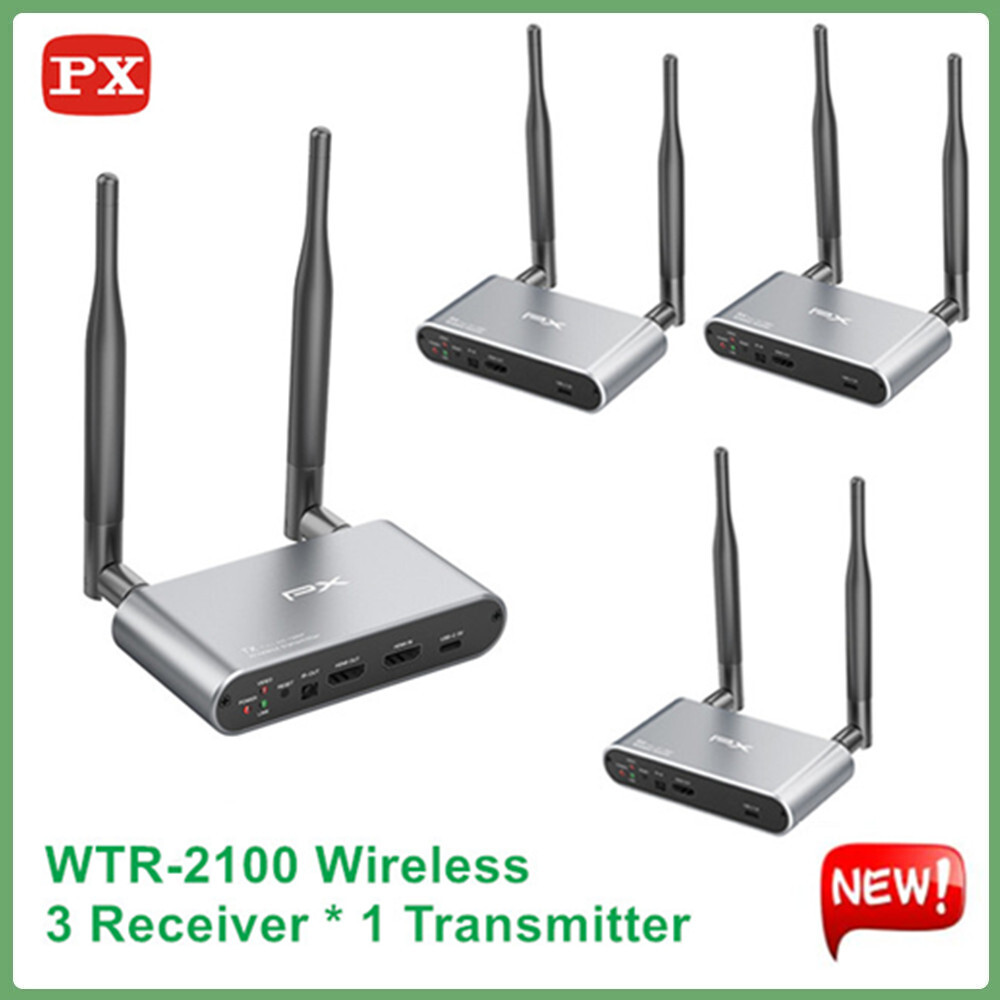 PX WTR-2100 200 Meter HDMI Wireless HD Video Transmitter Receiver ...