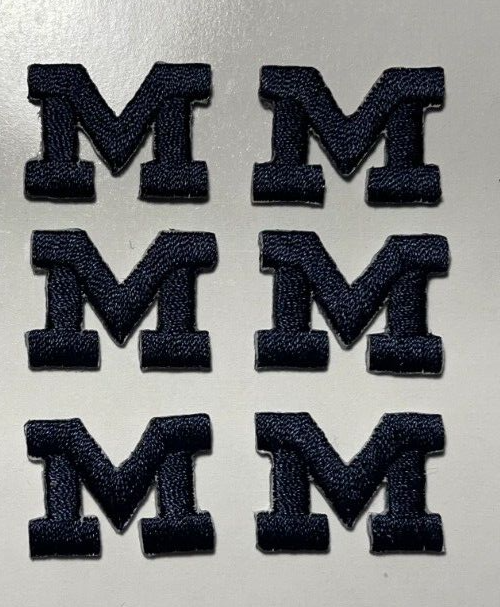 Michigan patches u of michigan WOLVERINES patch 7/8" wide Block M PATCH ...