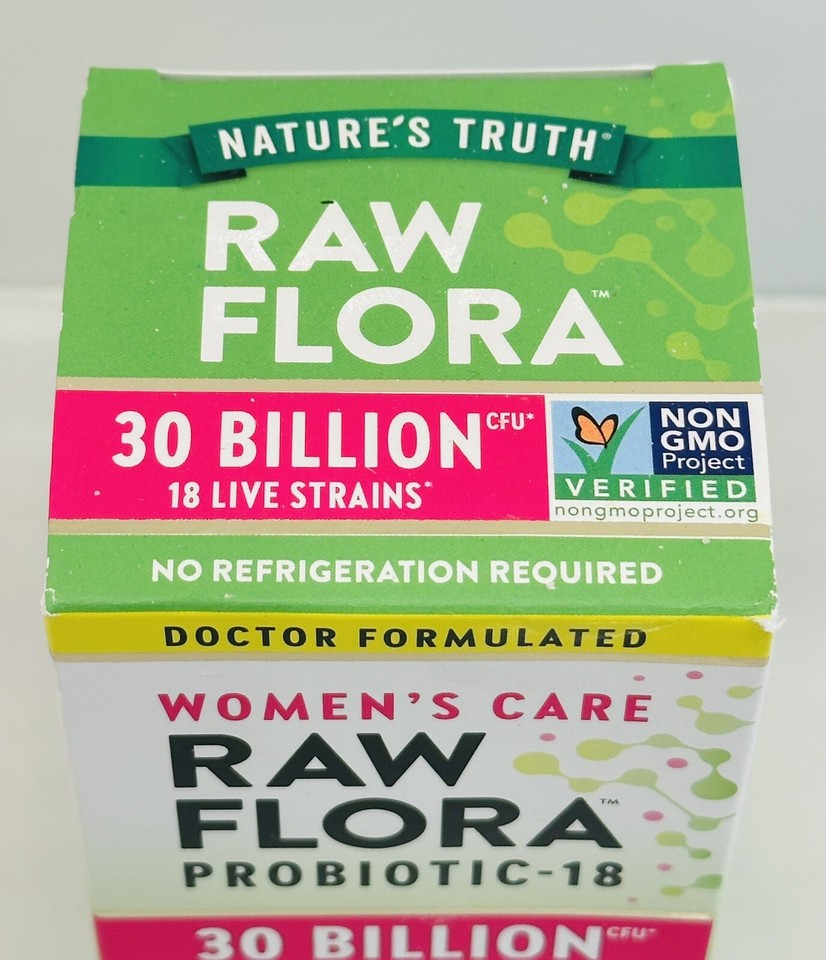 WOMENS CARE RAW FLORA PROBIOTIC-18 (30 BILLION) 33 Capsules EXP - 12/ ...