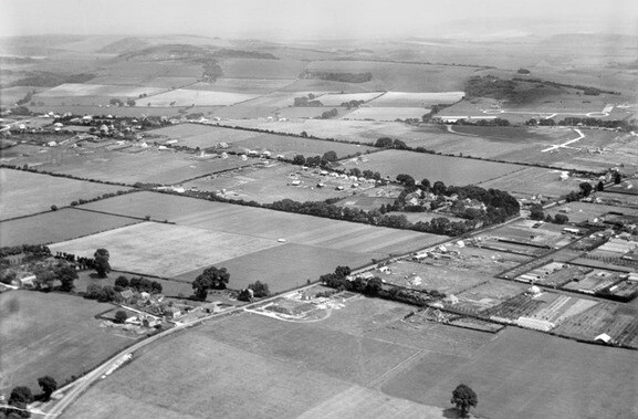 Salvington Hill Salvington from the south-west 1927 England OLD PHOTO ...