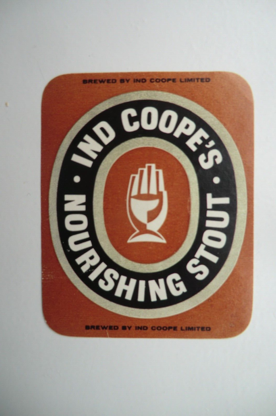 IND COOPE NOURISHING STOUT BREWERY BEER BOTTLE LABEL | eBay.de