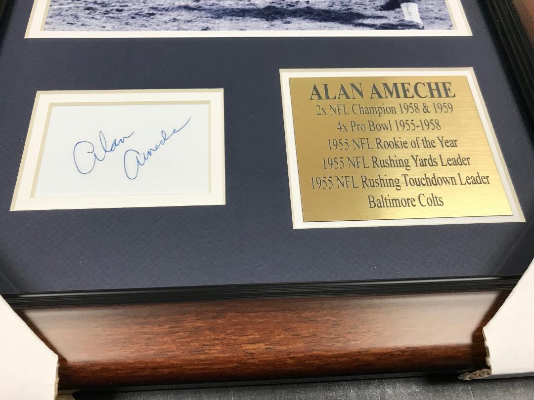 ALAN AMECHE 1958 Autographed Cut REPRINT Framed 8x10 Photo BALTIMORE ...