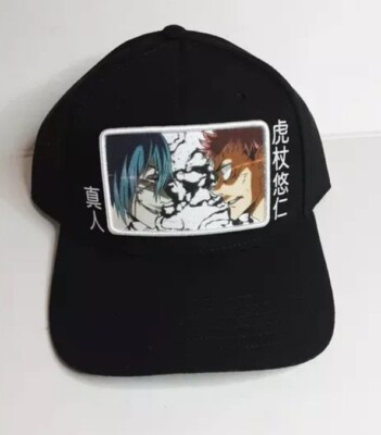 Jujutsu Kaisen Yuji Vs. Mahito Patch Snapback Hat Cap Black Bioworld | eBay