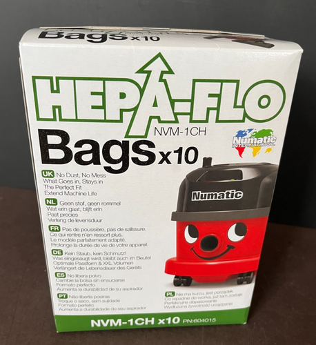 Henry Hoover Bags Hepa-flo NVM-1CH 907075 Numatic Hetty James Harry NRV ...
