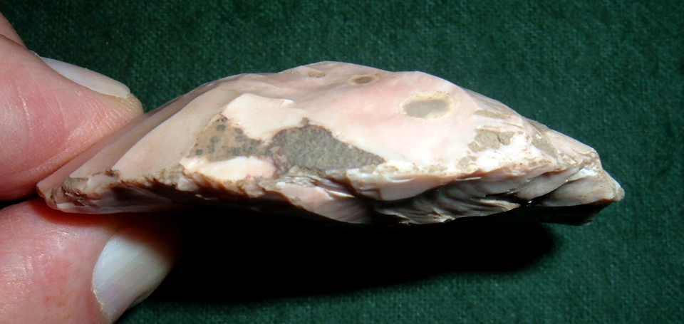 Choice (2.5") Colorful American Indian (WV) Pink Chert Disk Knife ...