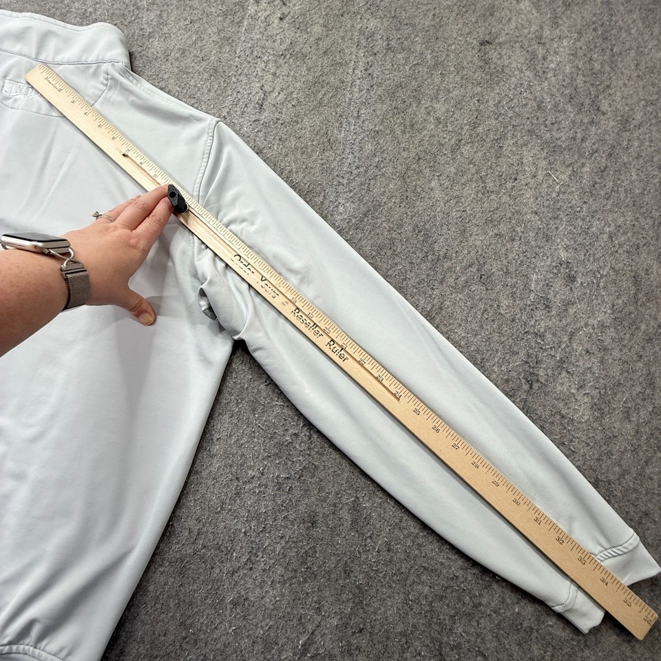 Peter Millar 1/4 Zip Pullover Men XL Gray Perth Performance Long Sleeve ...