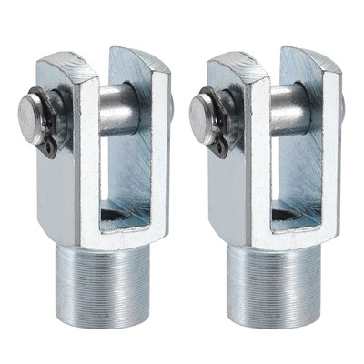 2 x Air Cylinder Rod Clevis End 42mm Length M8x1.25 Female Thread Y ...