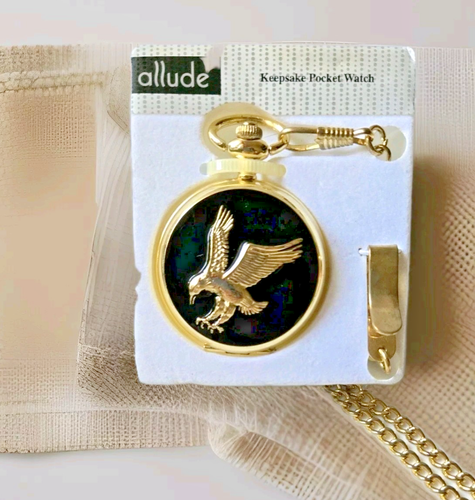 Allude Keepsake Pocket Watch With Goldtone chain. NIOB. WORKS! | eBay