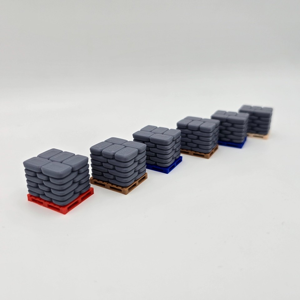 1/50 Scale Pallets Of Cement/Sacks "Various Colours" | eBay