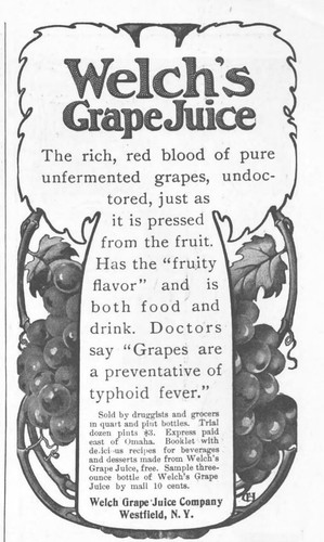 1905 Welchs Grape Juice Company Antique Print Ad Westfield New York | eBay