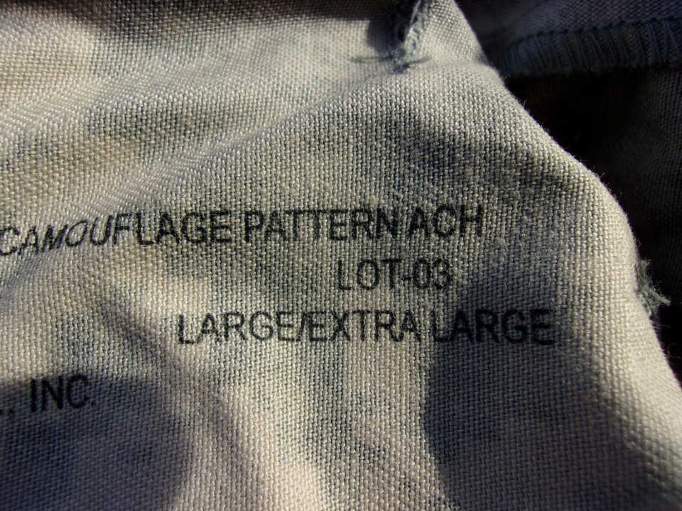 MILITARY SURPLUS ACH ADVANCED COMBAT HELMET COVER LARGE/X-LARGE ACU ...