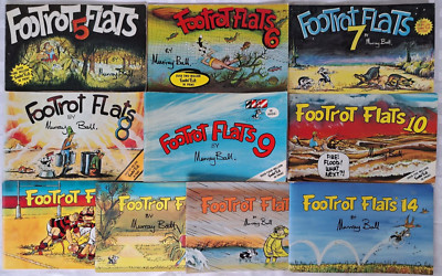 10 Footrot Flats Comic Strip Books #5 to #14 - Murray Ball & Orin Books ...