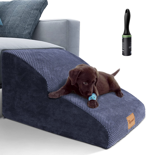 High Density Extended Foam Dog Ramp&Steps 2 Tiers,11.8" High,Non-Slip ...