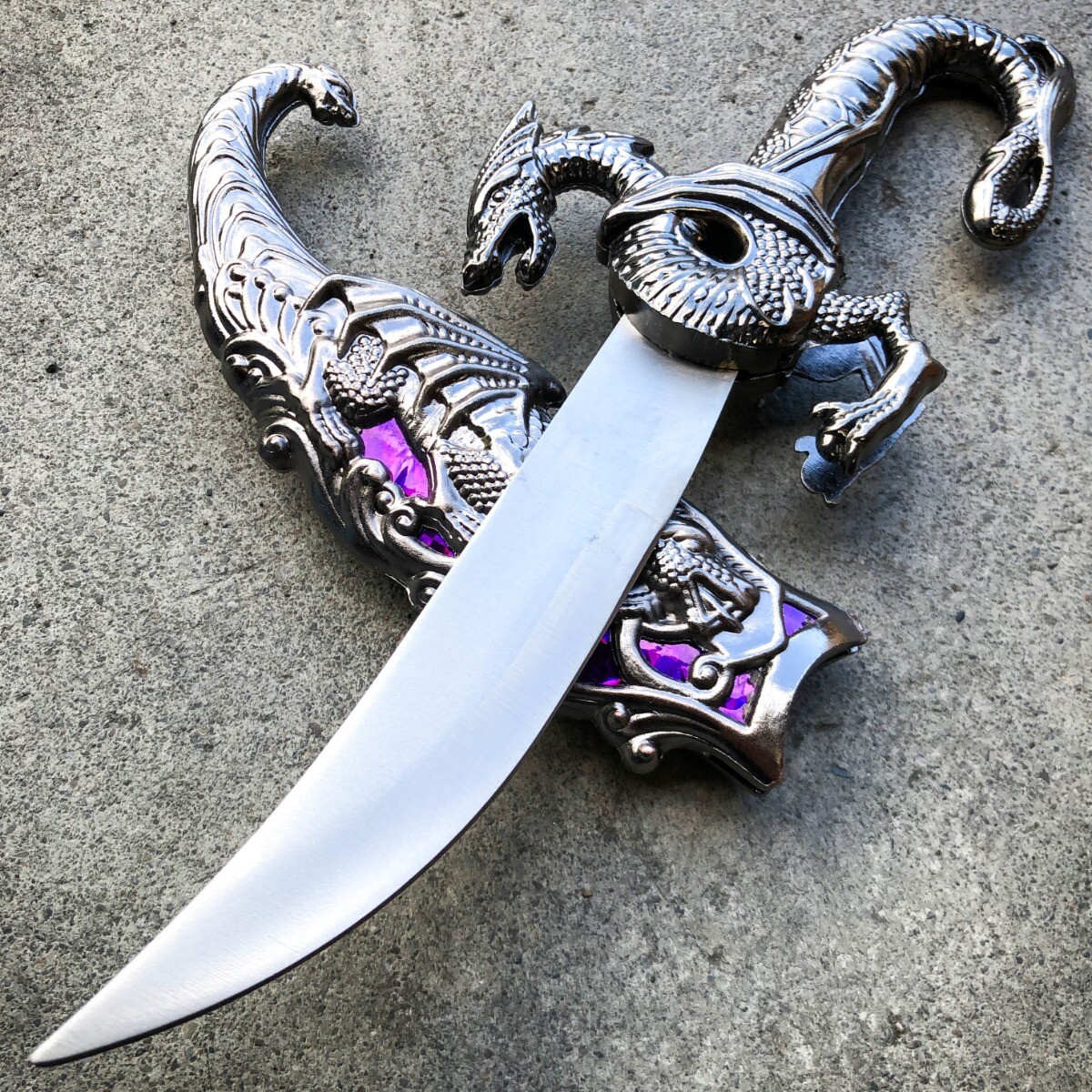 10" Fantasy Dragon Fixed Blade Knife Dagger Medieval Letter Opener w ...