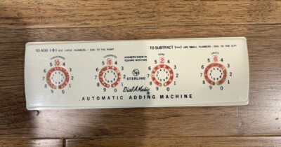 Vintage 1960s Sterling No. 566 Automatic Adding Machine | eBay