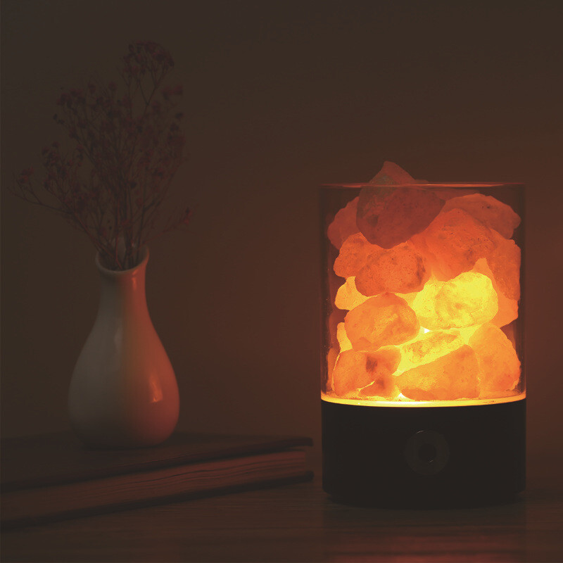 USB Crystal Light Himalayan Salt LED Lamp | eBay