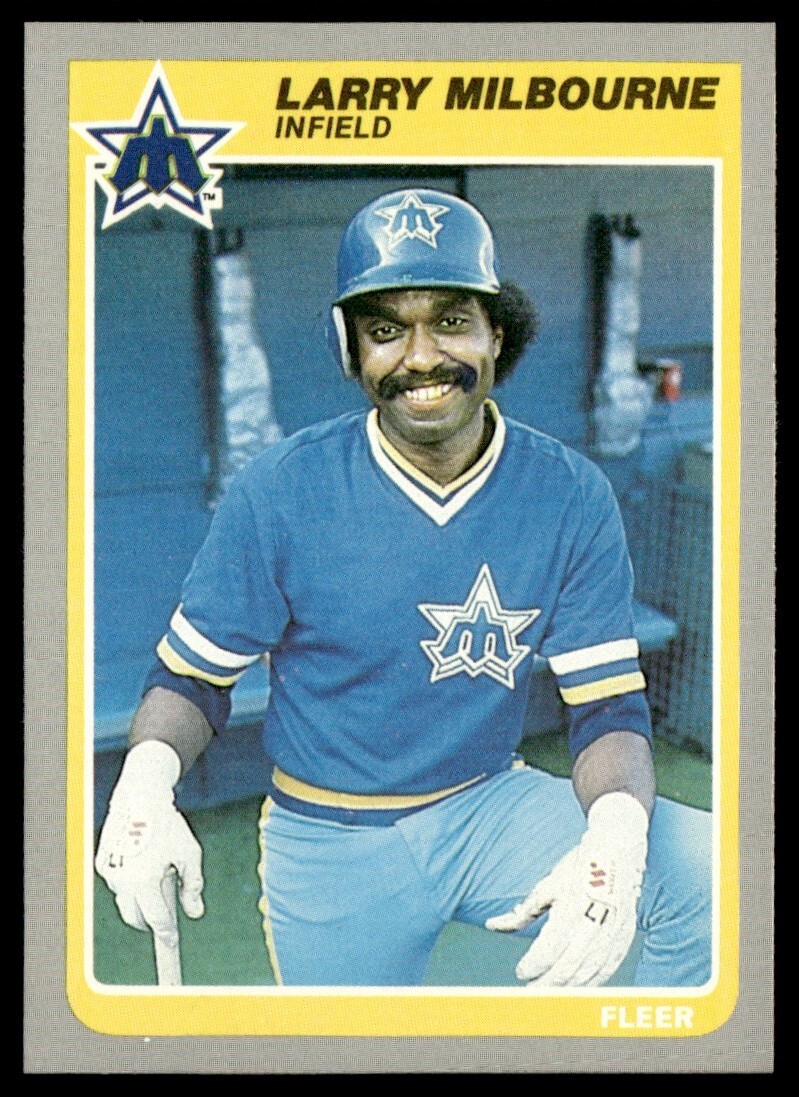 1985 Fleer #493 Larry Milbourne Seattle Mariners | eBay