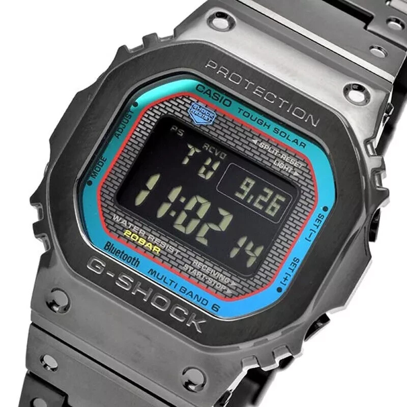 Casio G-SHOCK GMW-B5000BPC-1JF Rainbow x Black Bluetooth Men New in Box ...