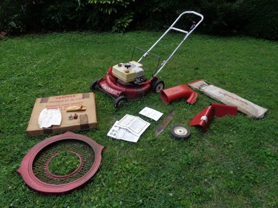 Vtg Snapper Mower Aluminum V212 Tecumseh Engine Bag Snapperizer Kit ...