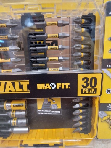 NEW GENUINE DeWalt 30 Piece Magnetic Drill Driver Bit Set W/Sleeve Case ...