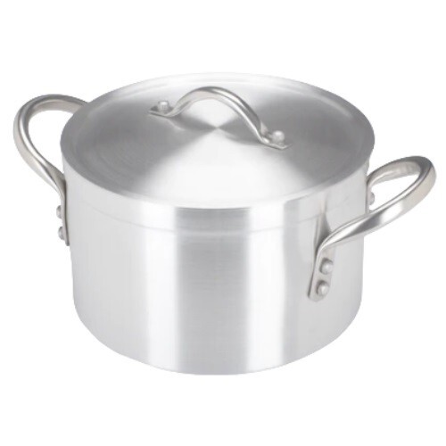 Professional Catering Heavy Duty Aluminium Cooking Pot w/Lid -45cm/18 ...