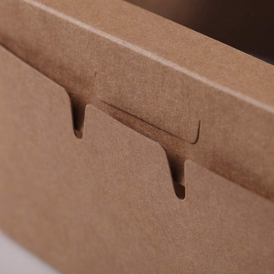 Bubbley Kraft Paper Bakery Boxes - 25-Pack Single Pastry Box 4-Inch ...