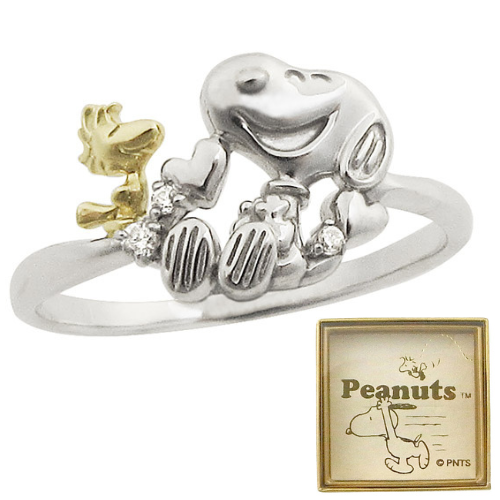 Peanuts Snoopy Woodstock Silver Ring HAHAHA SV925 Original Box Japan ...