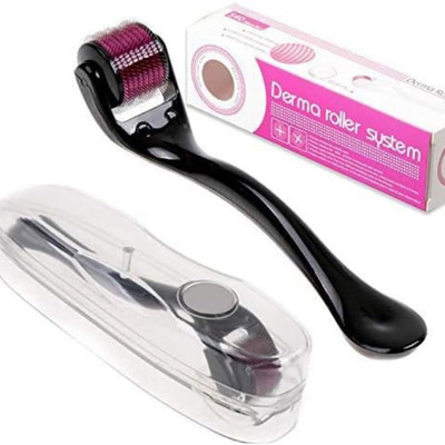 DERMA ROLLER 540 Titanium Micro Needle Roller Face Skin Hair Growth ...