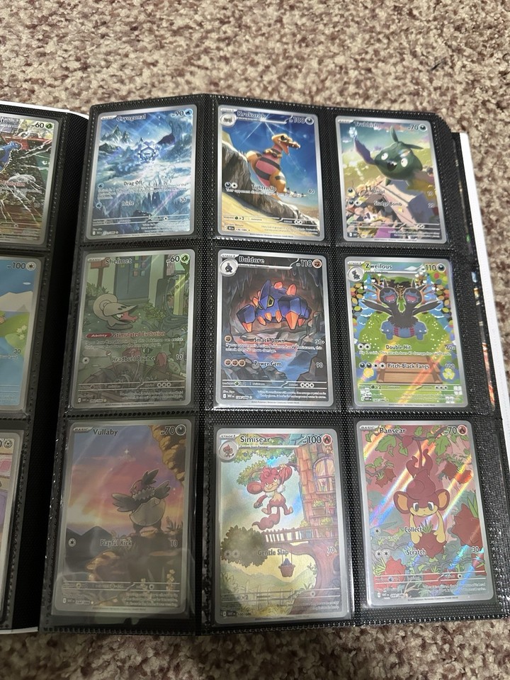 Huge Pokemon Binder Collection Lot X222 SIR IR GENESECT BLACK BOLT ...