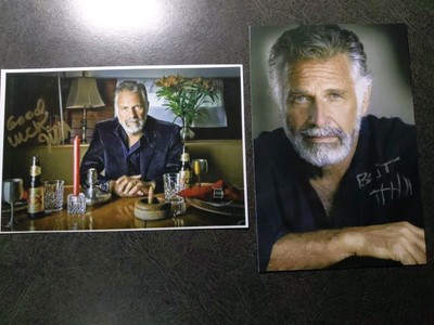 JONATHAN GOLDSMITH 2 Hand Signed Autograph 4X6 PHOTO S- DOS EQUIS ...