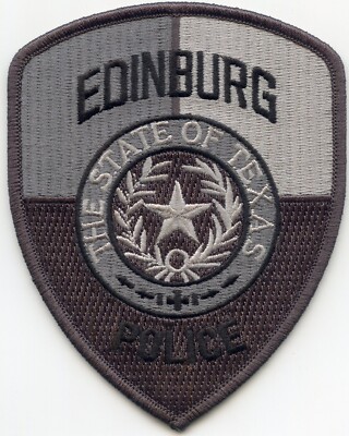 EDINBURG TEXAS Subdued Gray POLICE PATCH | eBay