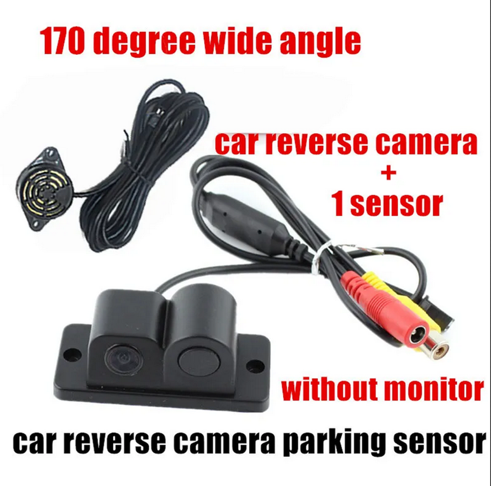 Car Reverse Rear Radar Alarm System 2in 1 Rear View Backup Camera ...
