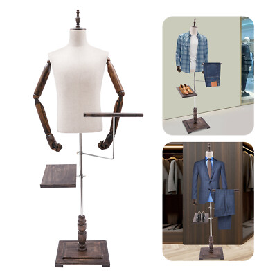 Male Tailors Dummy Tailor Bust White Fashion Students Mannequin Window ...