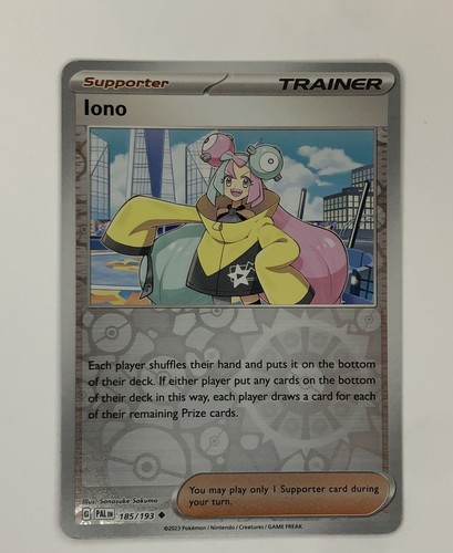 Pokemon TCG Iono Paldea Evolved 185/193 Reverse Holo Uncommon NM | eBay