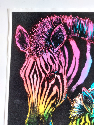 VINTAGE VELVA PRINT 1973. A A SALES VELVA POSTER PP-1420 THE ZEBRAS | eBay