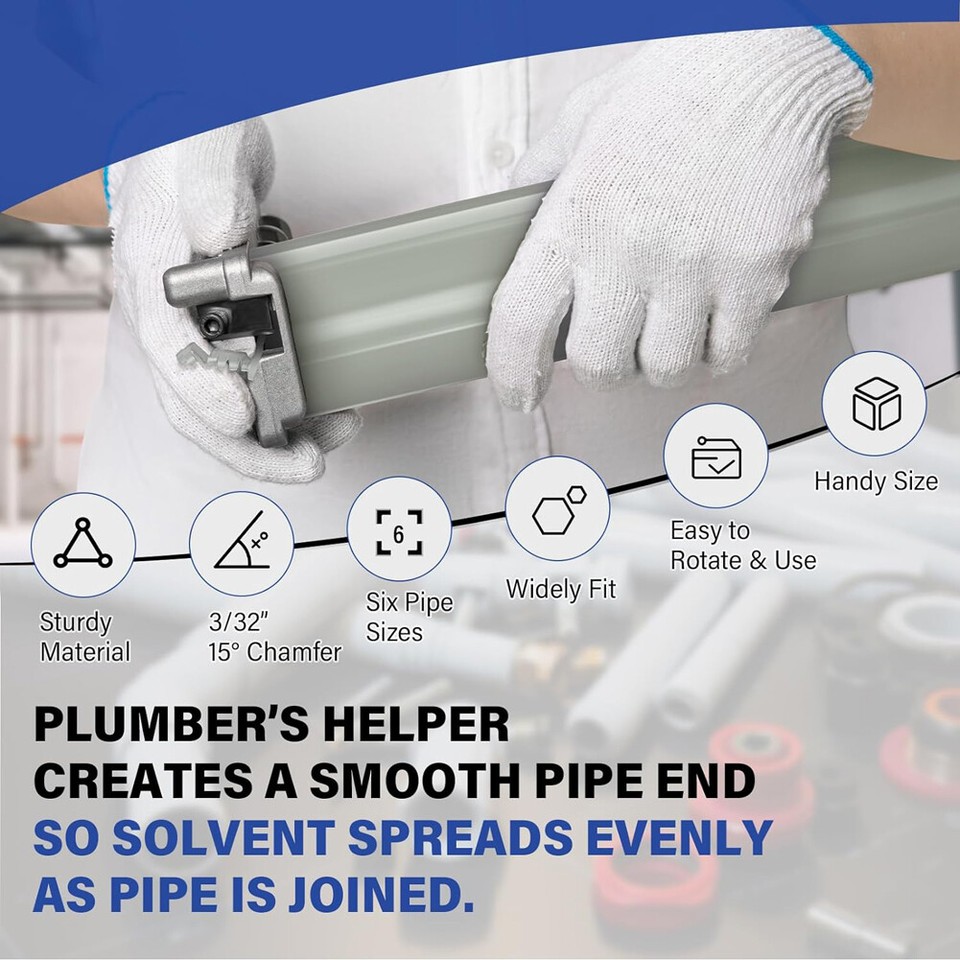 Professional PVC Pipe Reamer Pipe Deburring Reamer Plumbing Tool PVC ...