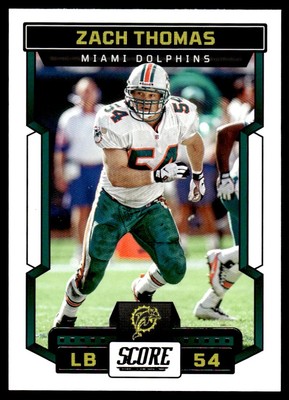 2023 Score Football Zach Thomas Miami Dolphins #279 | eBay