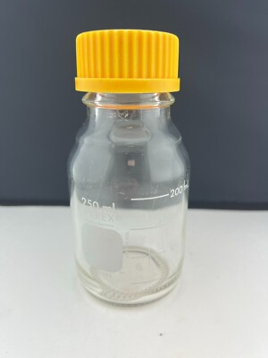 PYREX 1395-250 250 mL Media Storage Bottle with Pour Ring and GL45 ...