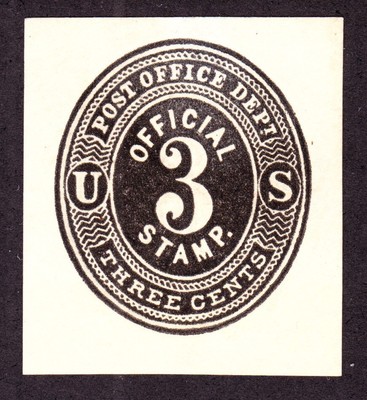 US UO9 3c Official Stamp Envelope Cut Square Mint SCV $140 | eBay